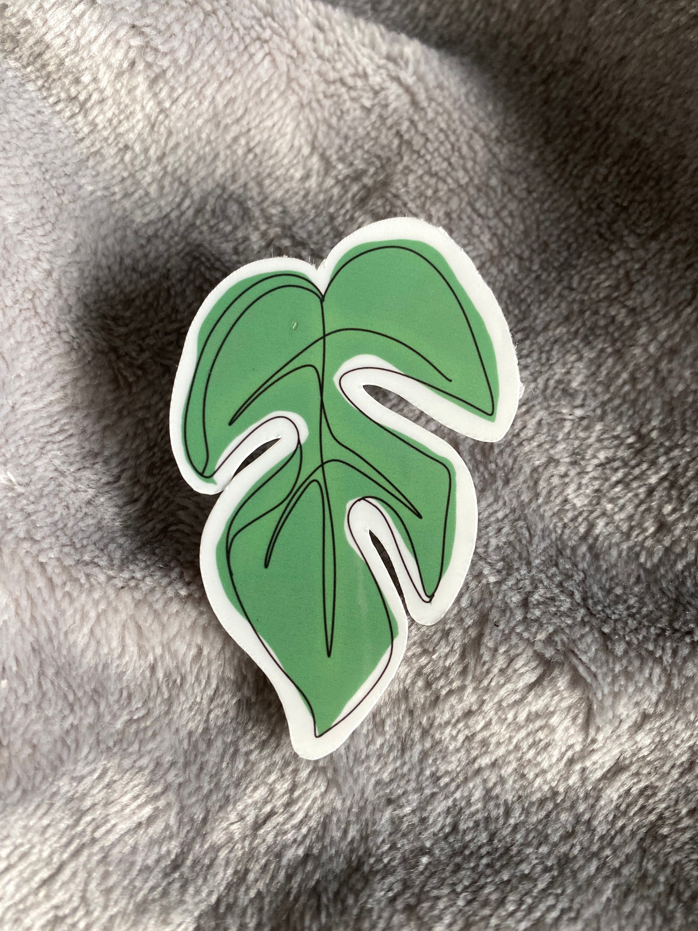 Mini Monstera Plant Sticker Plants Weatherproof Vinyl | Etsy