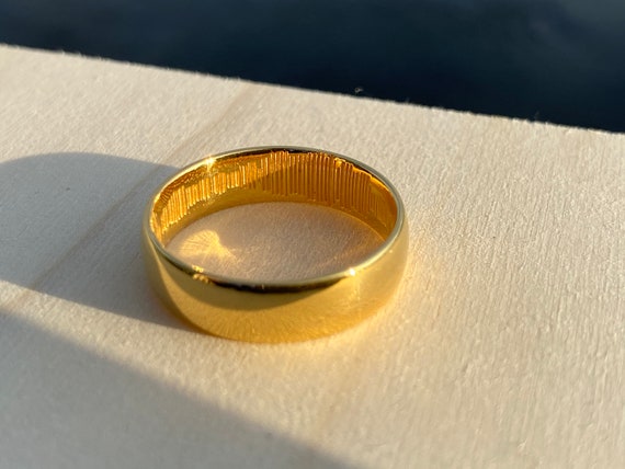 Custom Audio Soundwave Wedding Band Engraved Ring | Etsy