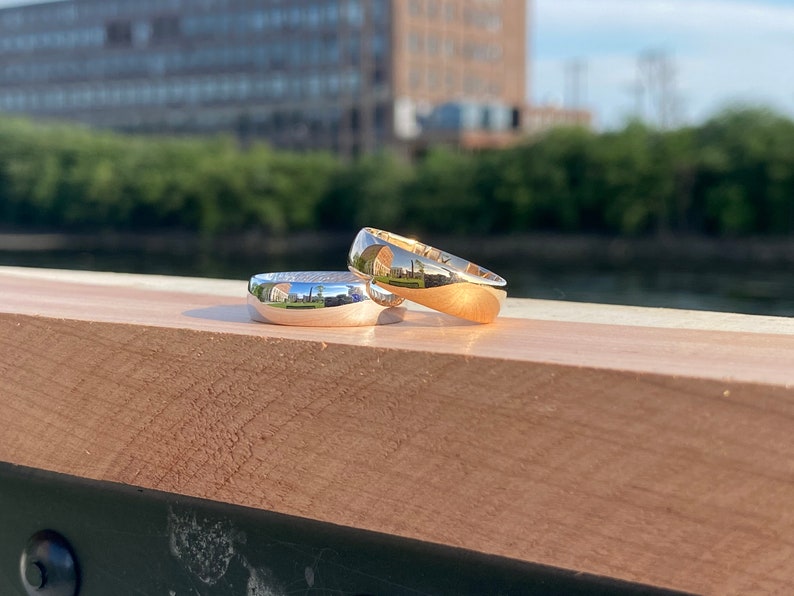 Custom Audio Soundwave Wedding Band Engraved Ring - Etsy