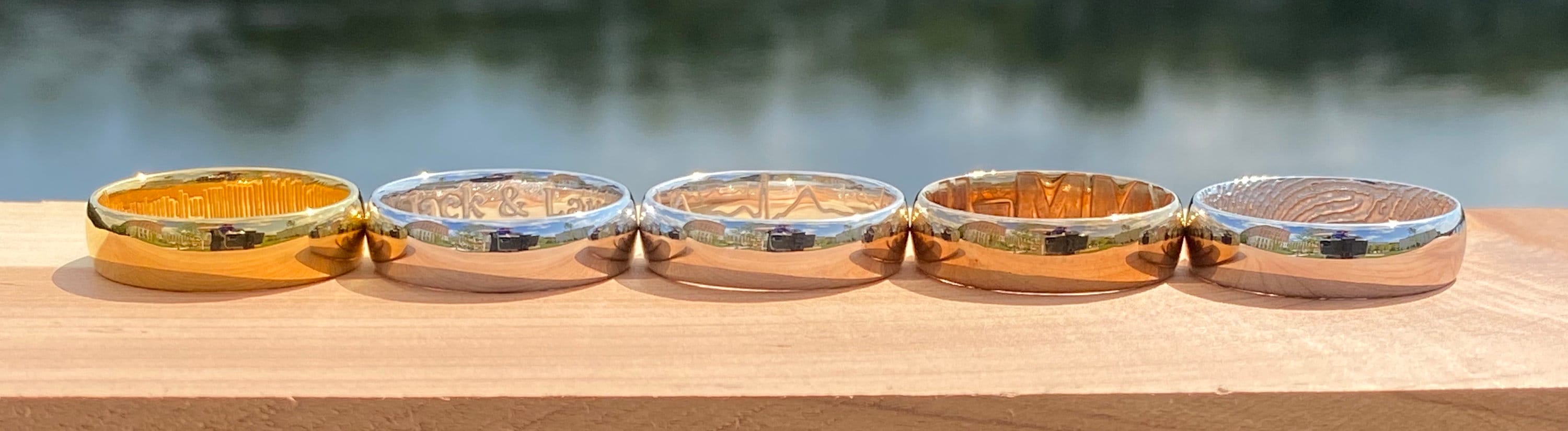 Custom 3D Printed Wedding Band 3DP Wedding Ring Personalized | Etsy