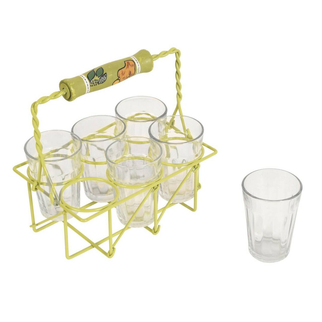 Cutting Chai Set Tea Glasses With Stand Chai Glasses Kitchenware and ...