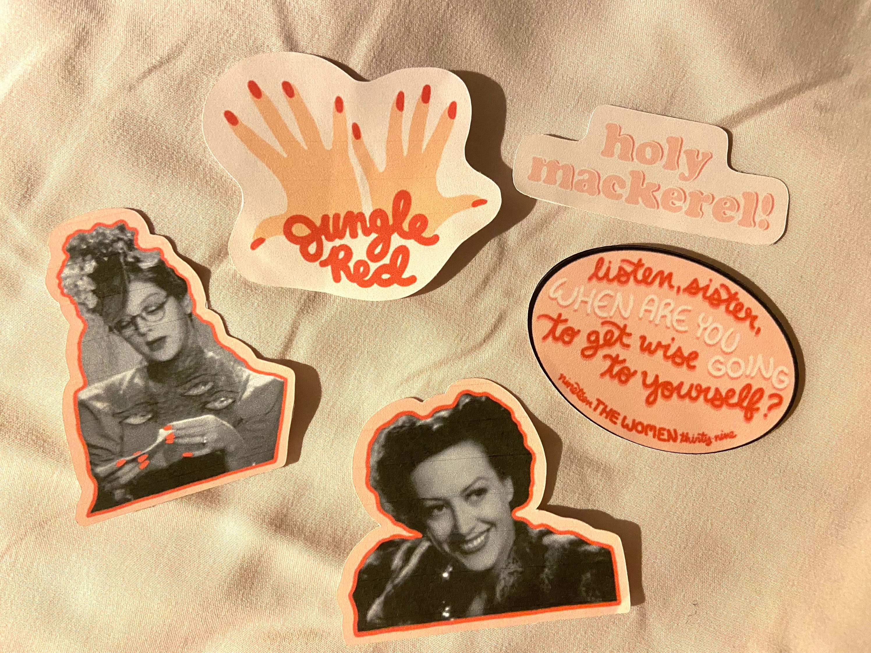 The Women Sticker Set Movie Quotes 1930s Classic Hollywood Movie ...