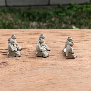 6 Mudmans, Miniature Mud Mans Figurine for Bonsai - Etsy