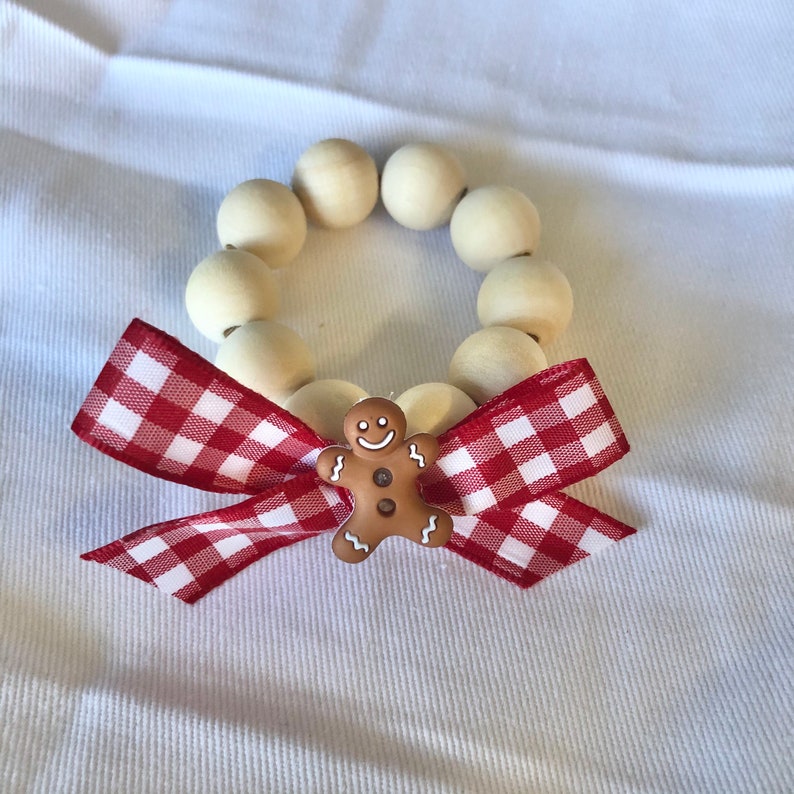 Gingerbread Napkin Rings, Gingerbread Decor, Christmas Decor, Table ...