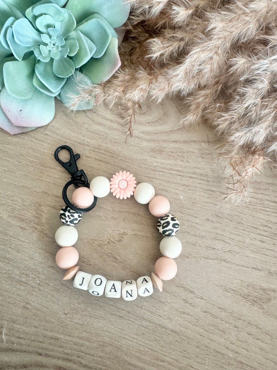 Personalized Wristlet Bracelet for Keys Keychain teacher Gifts Cute ...