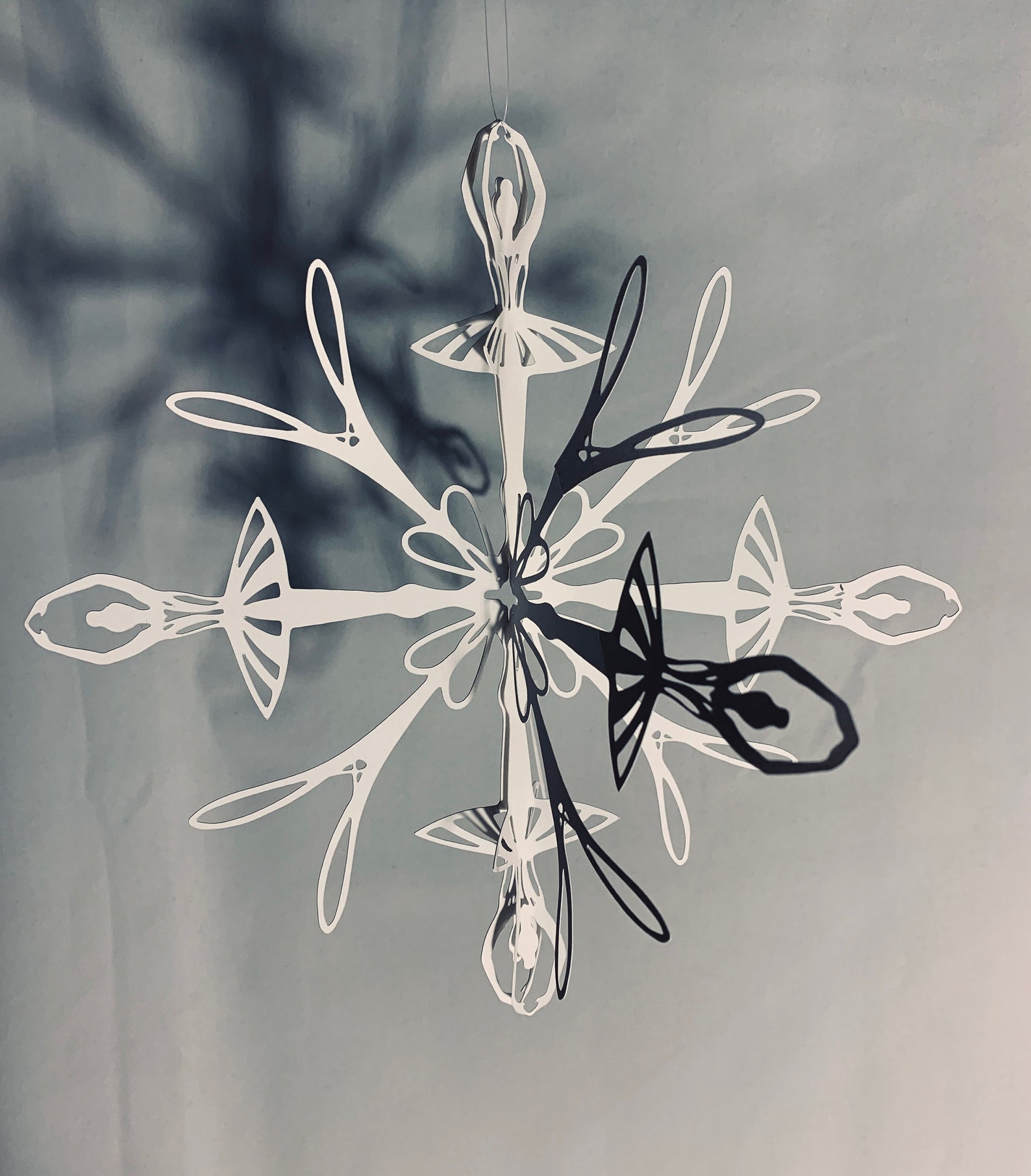 Snowflakes Set of 5, Nutcracker, Ballerina, Candy Cane, Floral, Basic ...