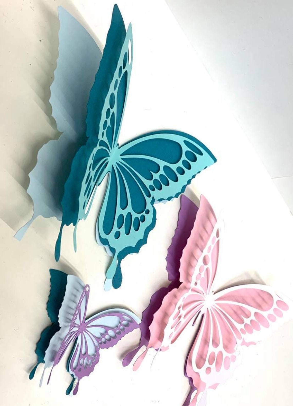 Butterfly 3D Cricut Pattern, SVG and PDF Cutting Files. Winter ...