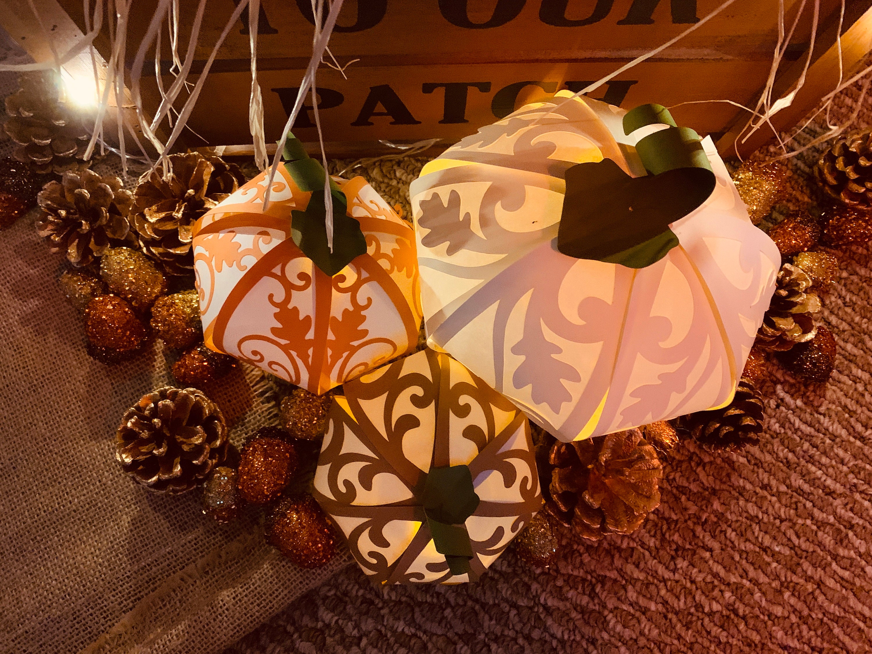 Pumpkins 3D, Jack O Lantern, SVG and PDF Cutting Files, Paper Pumpkin ...