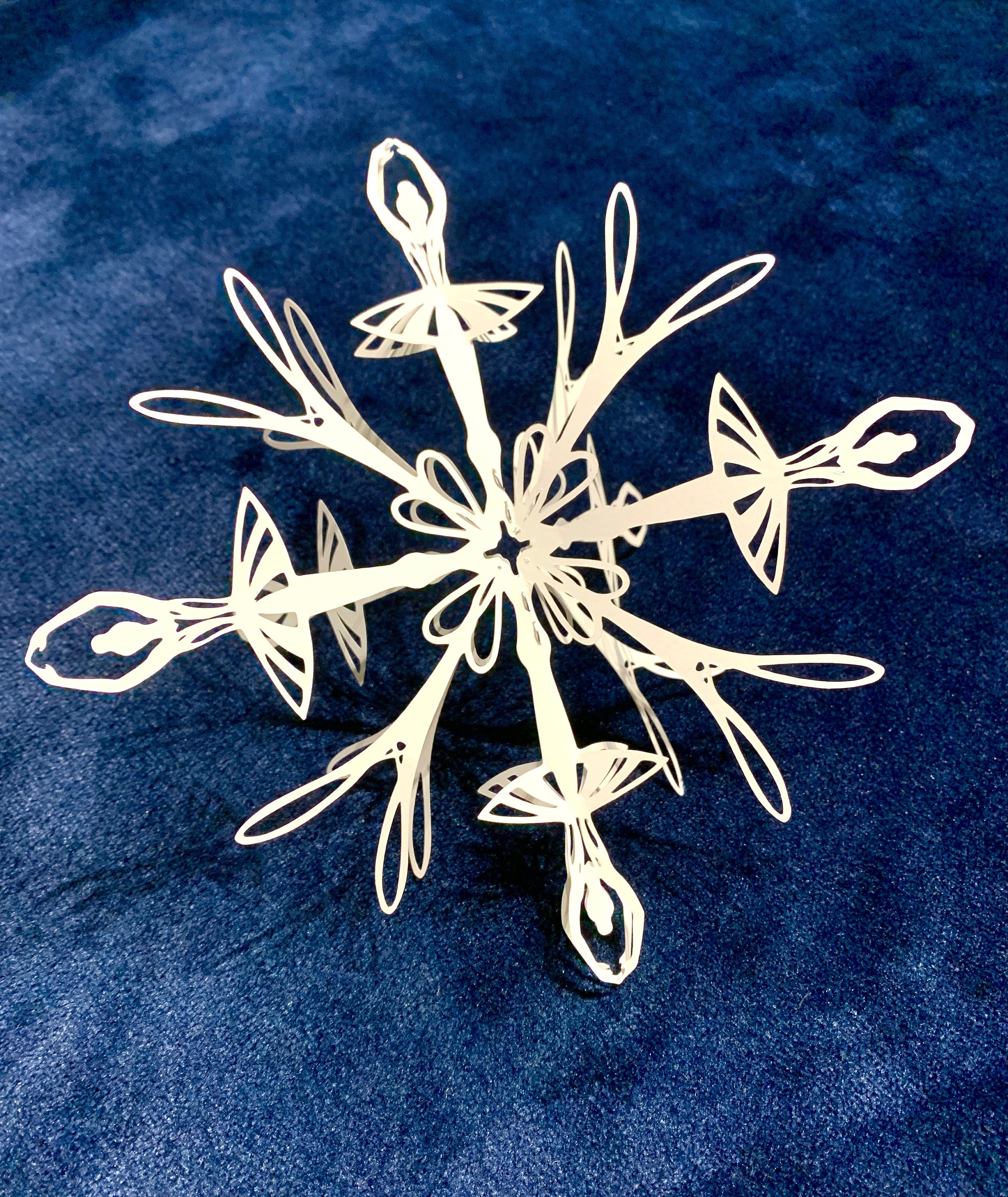 Snowflakes Set of 5, Nutcracker, Ballerina, Candy Cane, Floral, Basic ...