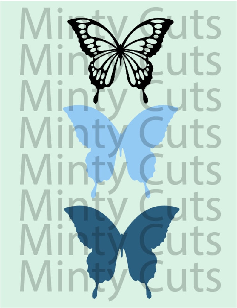 Butterfly 3D Cricut Pattern, SVG and PDF Cutting Files. Winter ...