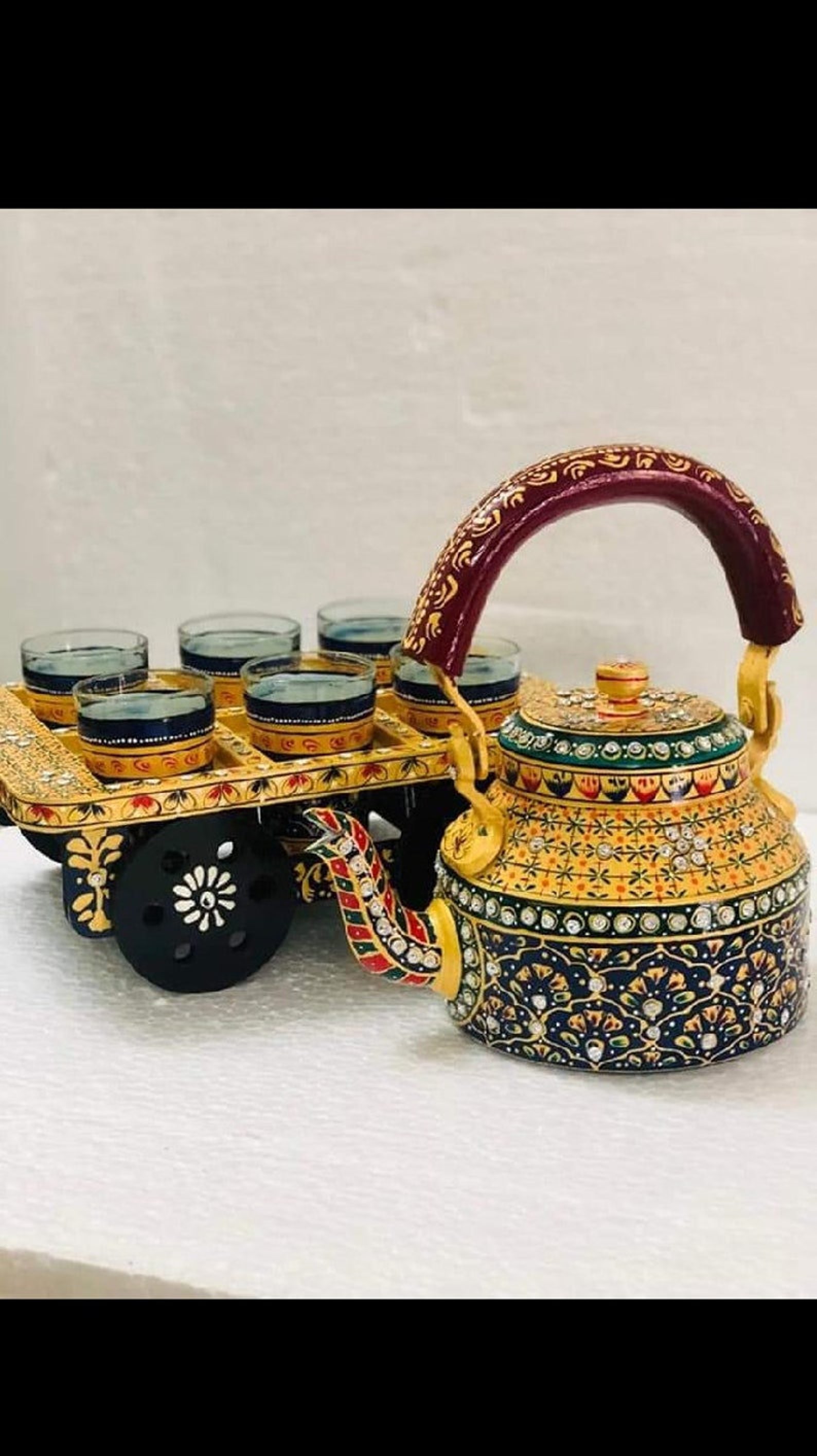 Indian Tea Pot Tea Set Tea Kettle Aluminium Pot Indian - Etsy