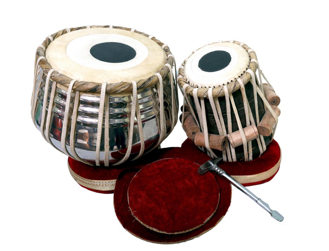 Professional Tabla Drum Set, Basic Tabla Set, Steel Bayan, Sheesham ...