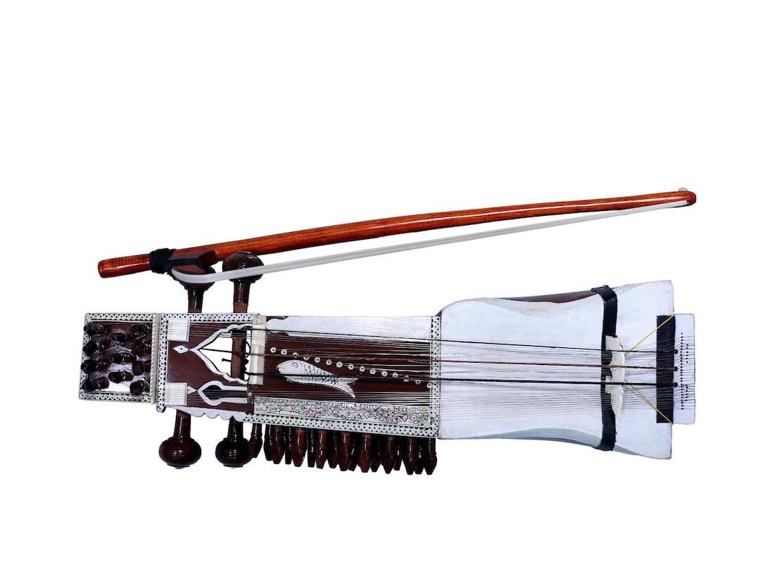 Indian String Kalawati Sarangi, Beautiful Handcarved Traditional Hand ...