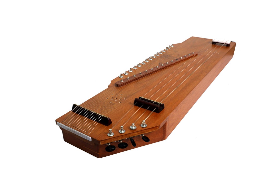 Indian Wooden Handmade Swarmandal + Tanpura (2 in 1 ), Surmandal (15 ...