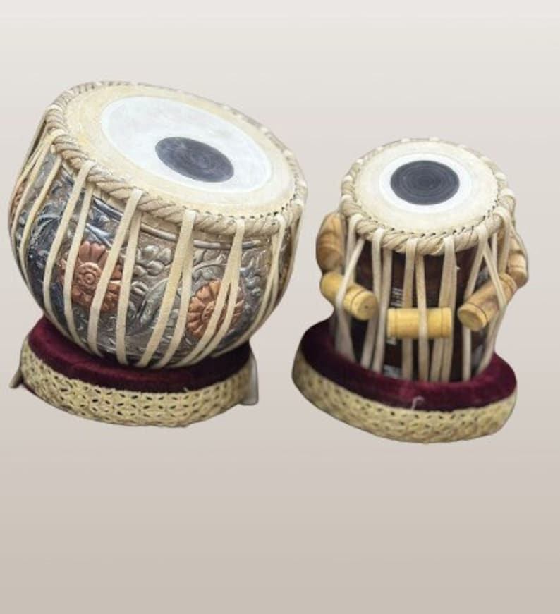 Professional Tabla Drum Set, Basic Tabla Set, Steel Bayan, Sheesham ...