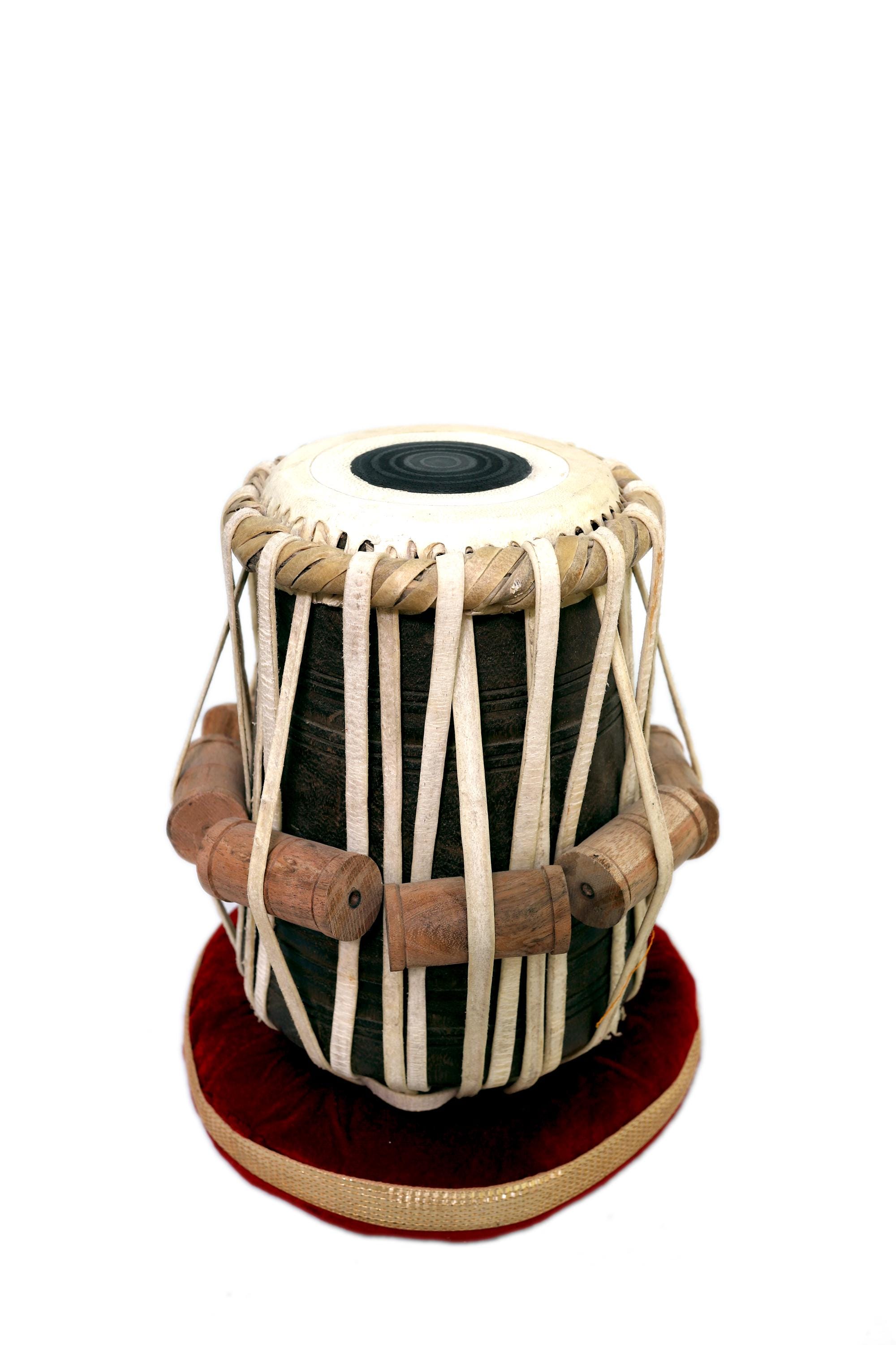 Classical Tabla Set, Indian Basic Tabla Set, Black Bayan and Sheesham ...