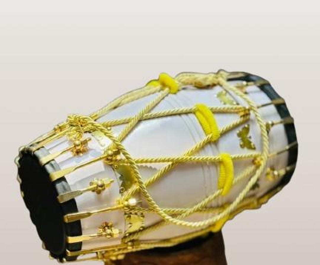 Mango Wood Dholak Drum, Indian Drum Instrument, Professional Dholak ...