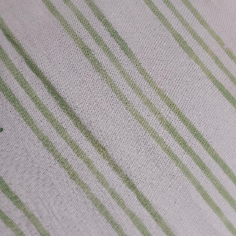 Minimalist Indian Block Print Fabric | Handcrafted Sustainable Stripe ...