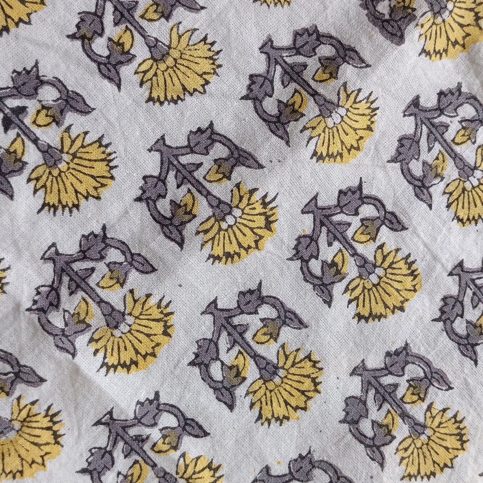 Traditional Hand Block Print Fabric-indian Cotton-hand Stamped Printing ...