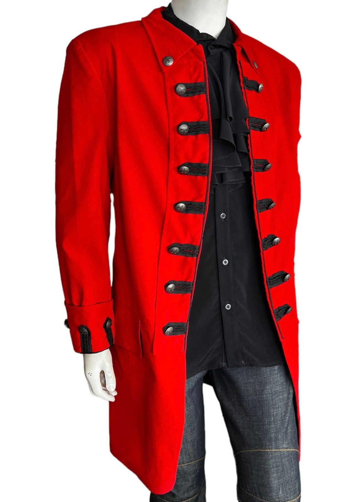 Men's 1775-british Army Inspired Coat, Halloween, Cosplay, Gothic ...