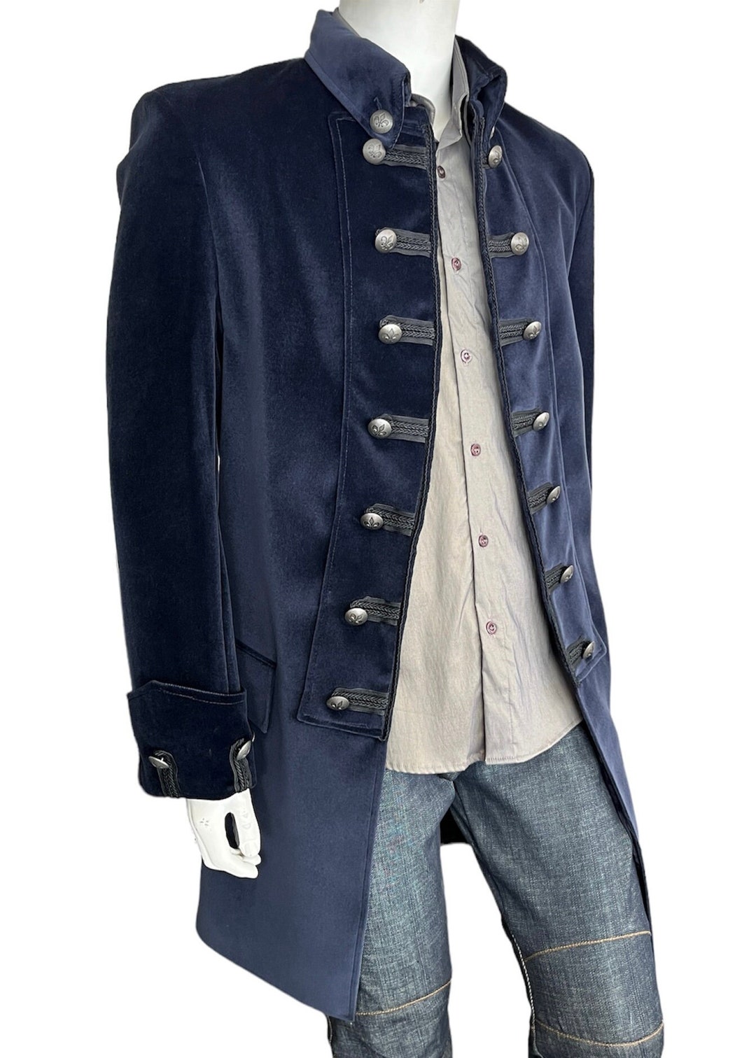Men's 1775-british Army Inspired Coat, Halloween, Cosplay, Gothic ...