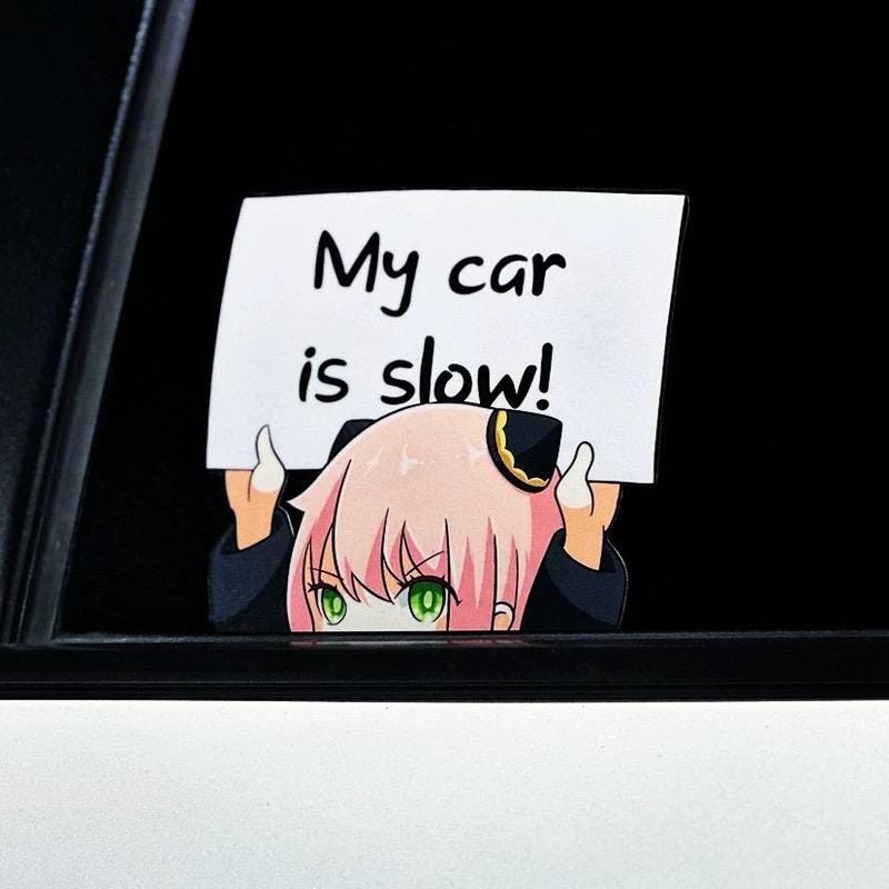 Anime Car Stickers, Anime Car Decal for Car Window, Sun and Water ...