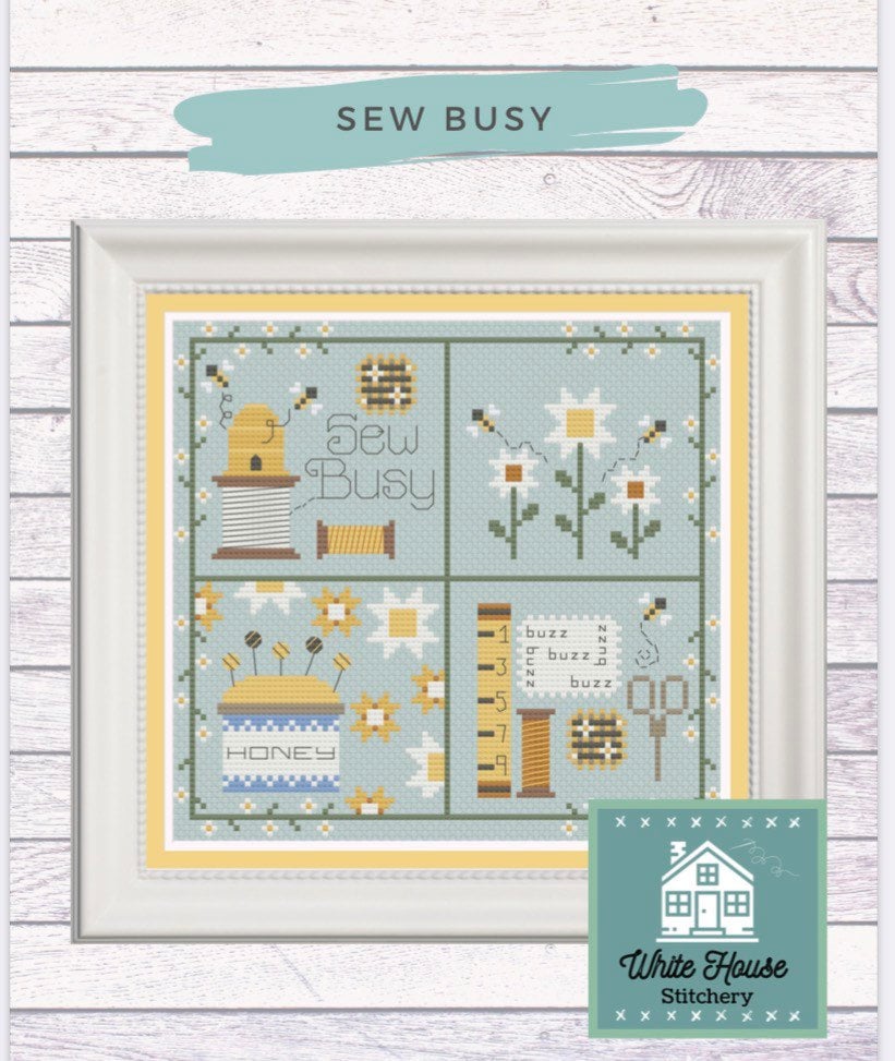 Pattern-sew Busy-cross Stitch Pattern-bee Hive Flower - Etsy
