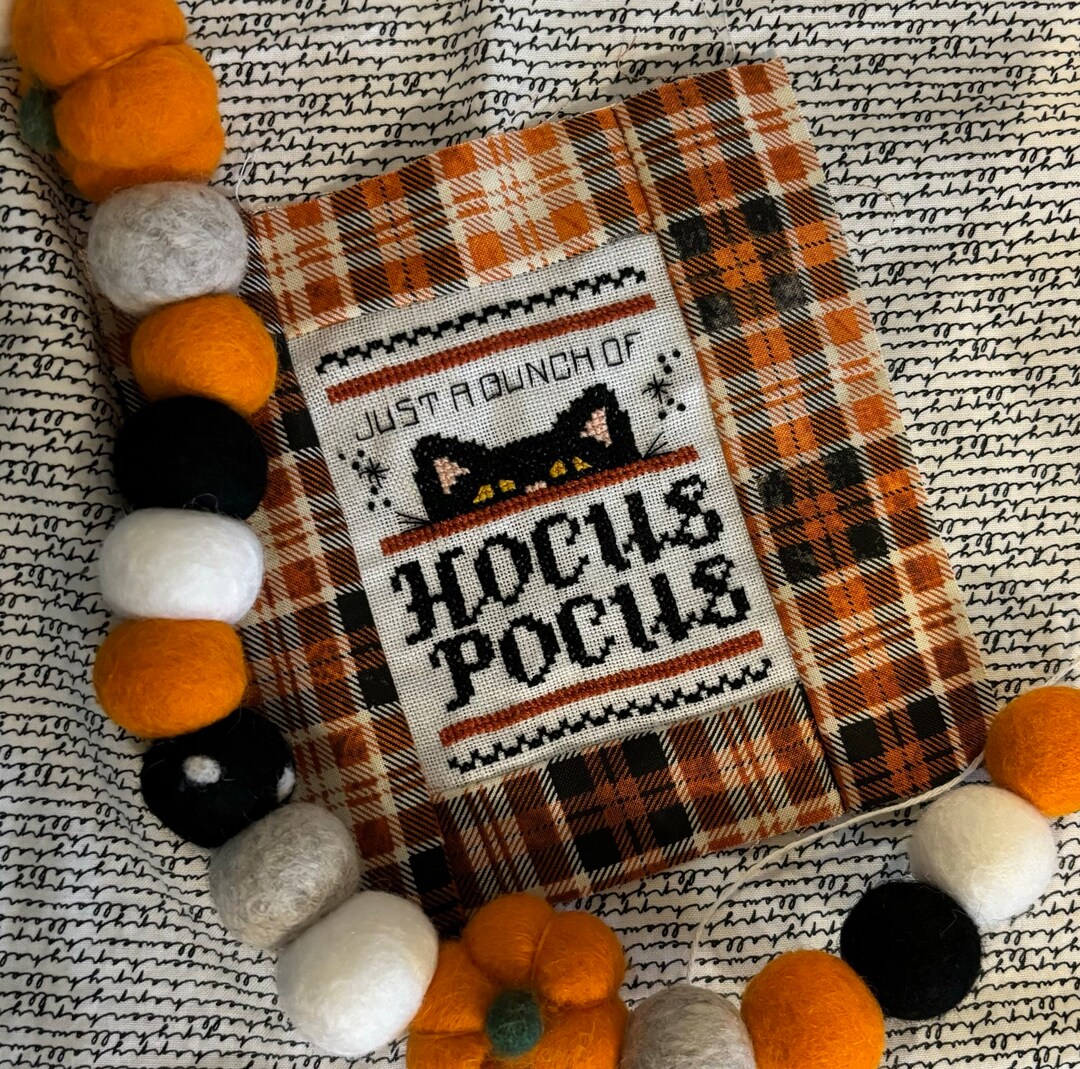 Pattern-hocus Pocus-cross Stitch Pattern-halloween, Black Cat - Etsy