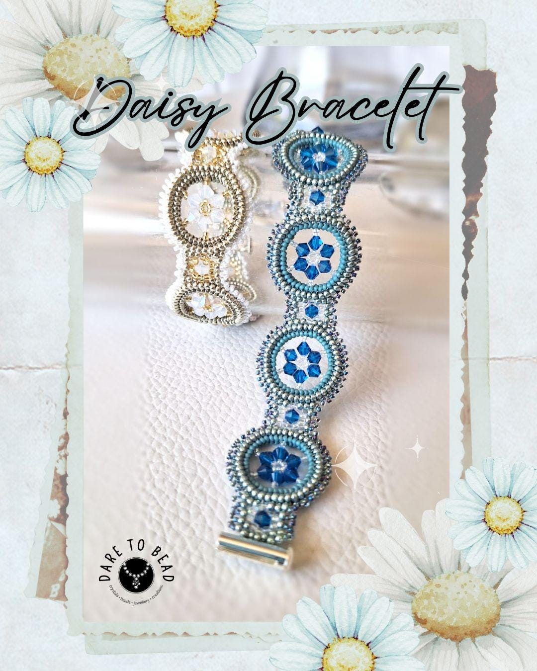 Daisy Bracelet PDF Beading Pattern - Etsy