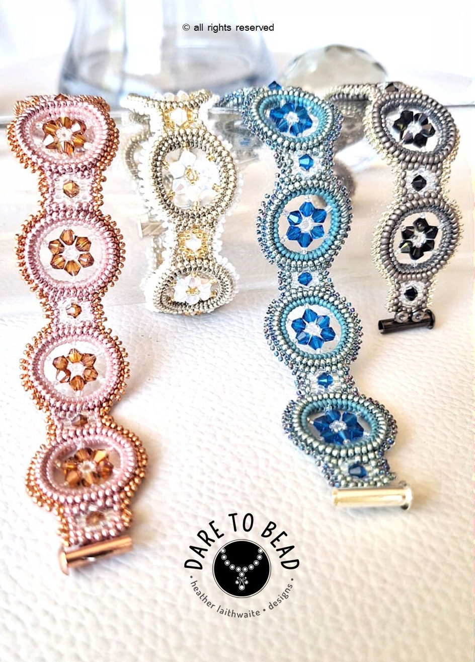 Daisy Bracelet PDF Beading Pattern - Etsy