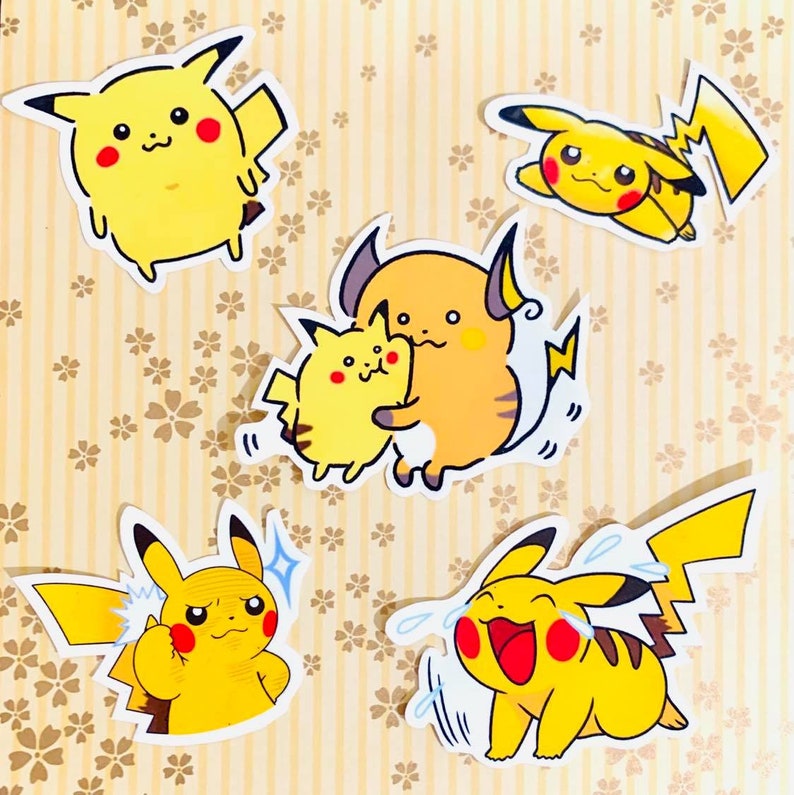 Pokémon Go Pikachu Stickers | Etsy