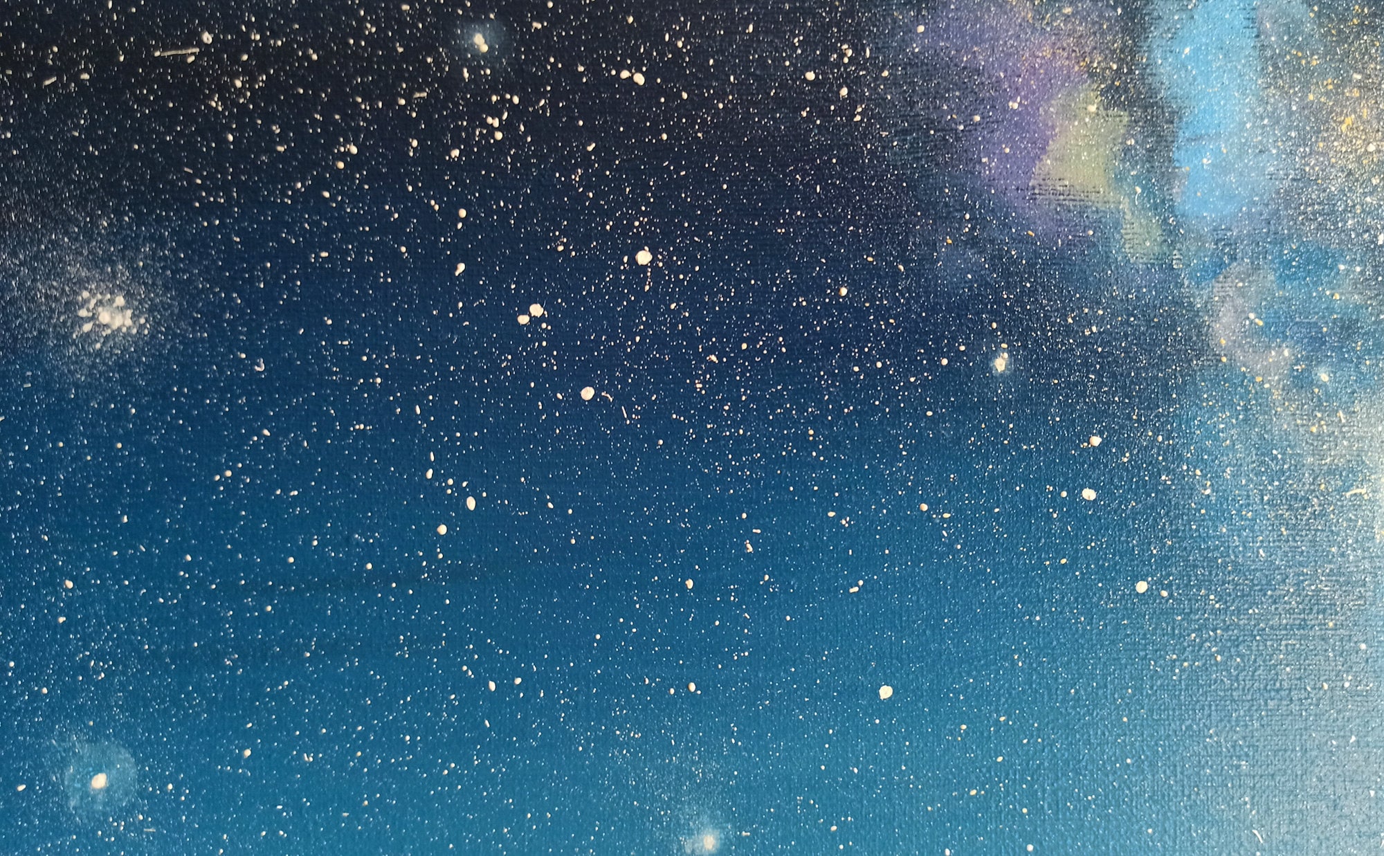 Starry Night Painting Night Sky Original Art 16 by 20 Milky | Etsy