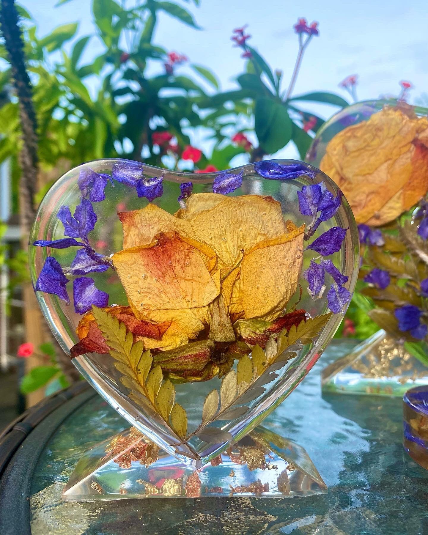 Personalized Heart Shape Display Stand Flower Preservation - Etsy