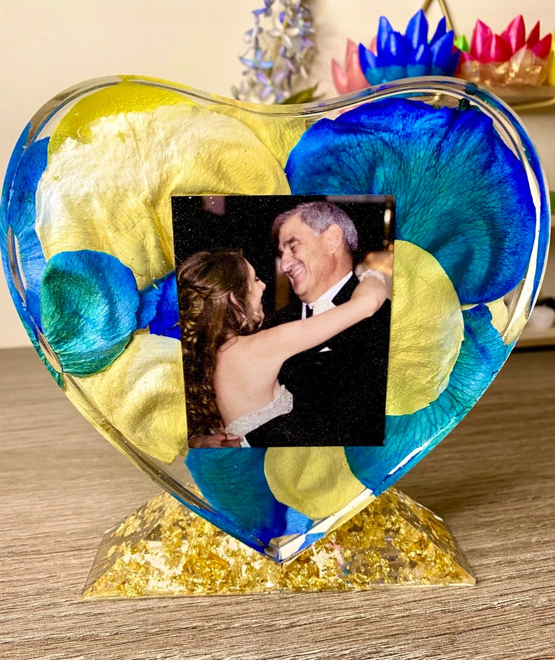 Personalized Heart Shape Display Stand Flower Preservation - Etsy