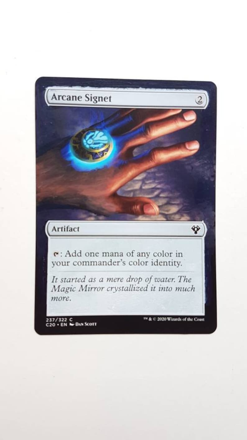 Arcane Signet MTG Altered Card / Border Extension / MTG Alter - Etsy