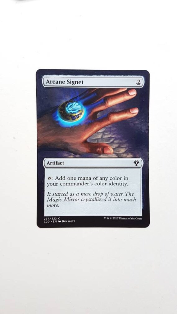 Arcane Signet MTG Altered Card / Border Extension / MTG Alter | Etsy