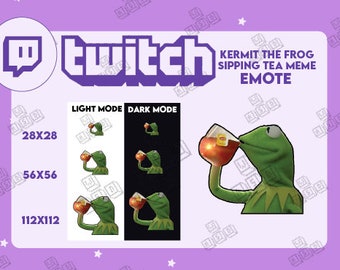 Kermit the Frog Emote Pack Premade for Twitch and Discord Download Digital Files Twitch Custom ...