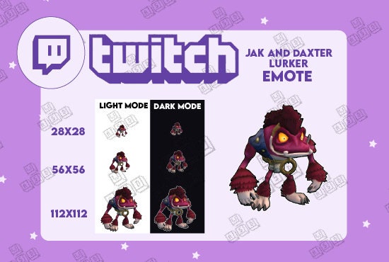 Twitch Emote: Lurker, Jak and Daxter - Etsy