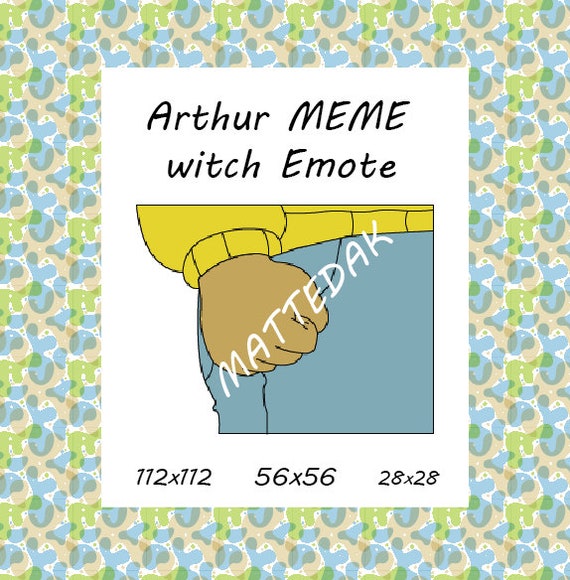 Arthur the Aardvark MEME Twitch Emote - Etsy