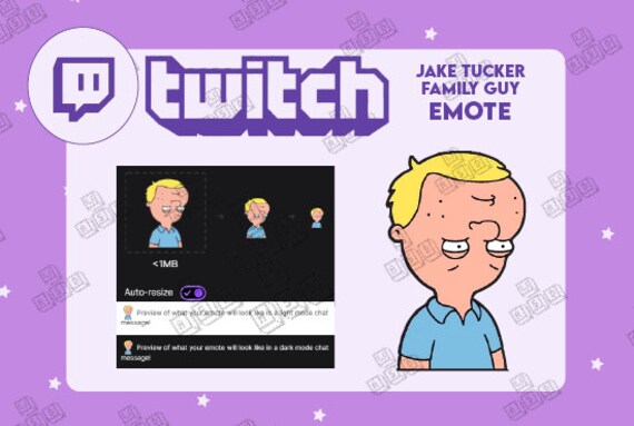 Twitch Emote: Jake Tucker Family Guy - Etsy Finland
