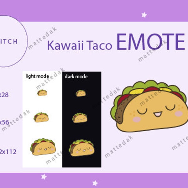 Taco Emote - Etsy