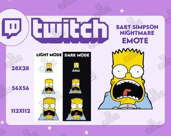 Bart Simpson Emote Pack the Simpsons Emotes Cute Bart Simpson Emotes ...