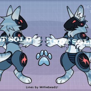 Anthro Protogen Ref Sheet Adopt - Etsy
