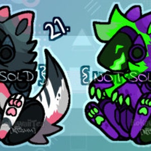 Chibi Protogen Adopts Protogen Furry/fursona Adoptables - Etsy Australia