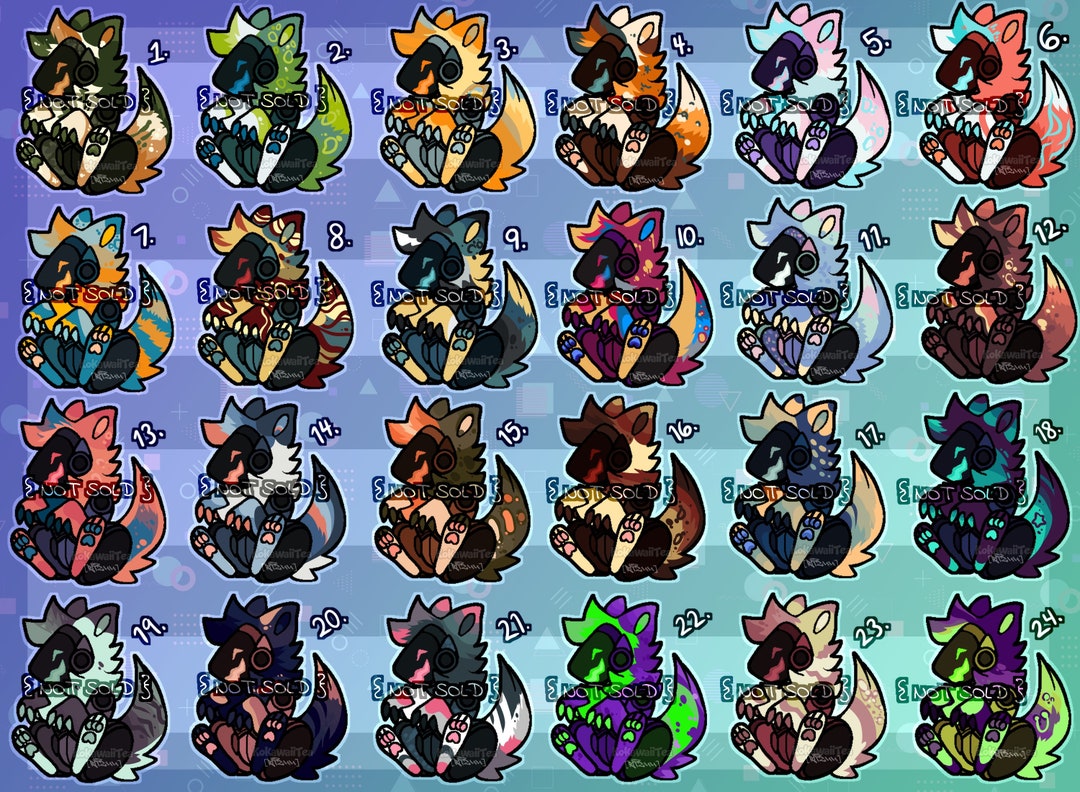 Chibi Protogen Adopts Protogen Furry/fursona Adoptables - Etsy