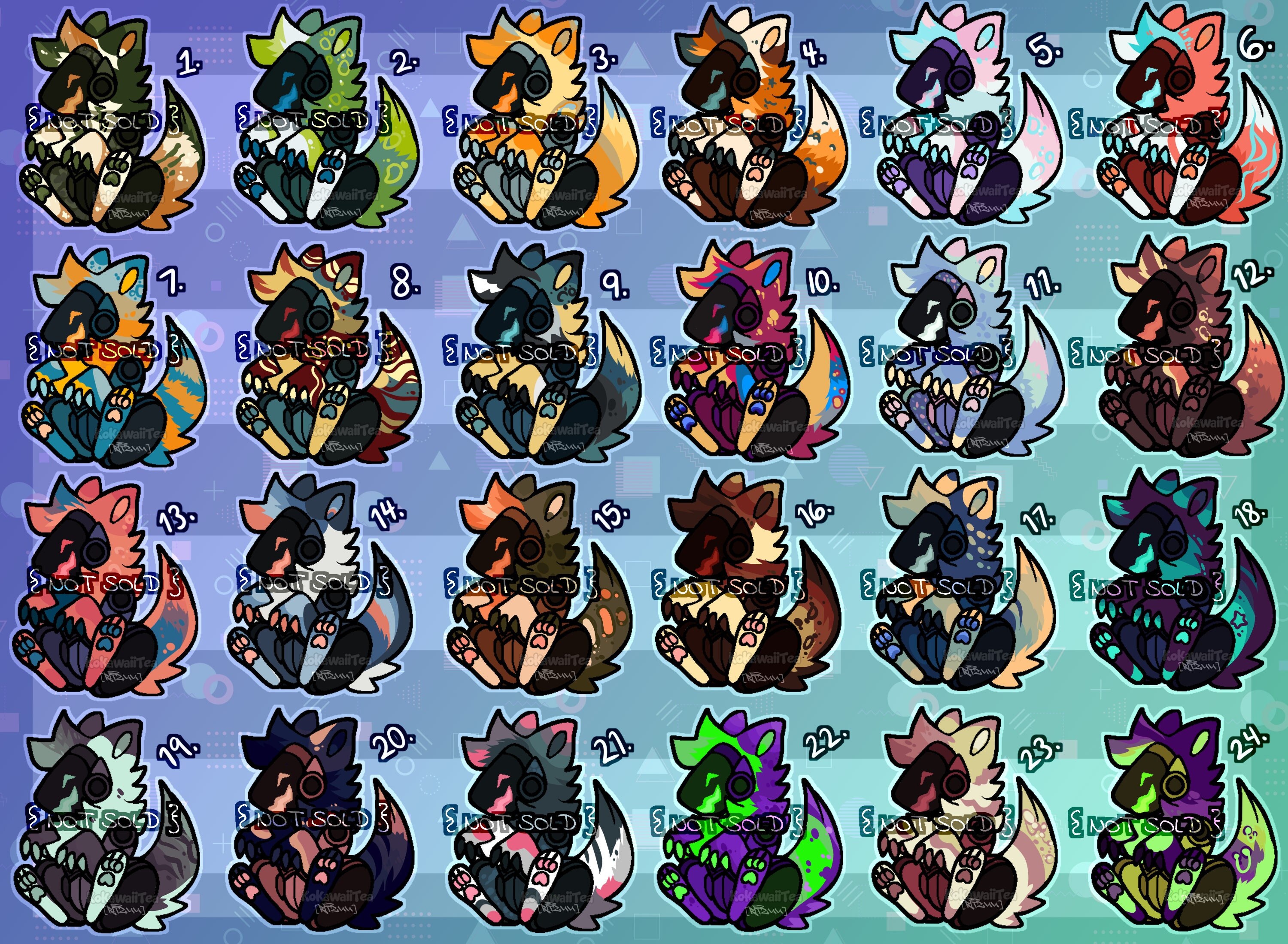 Chibi Protogen Adopts Protogen Furry/fursona Adoptables - Etsy UK