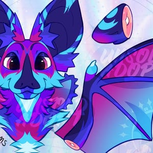 Bat Premade Adopt! / Furry/fursona Adoptable - Etsy