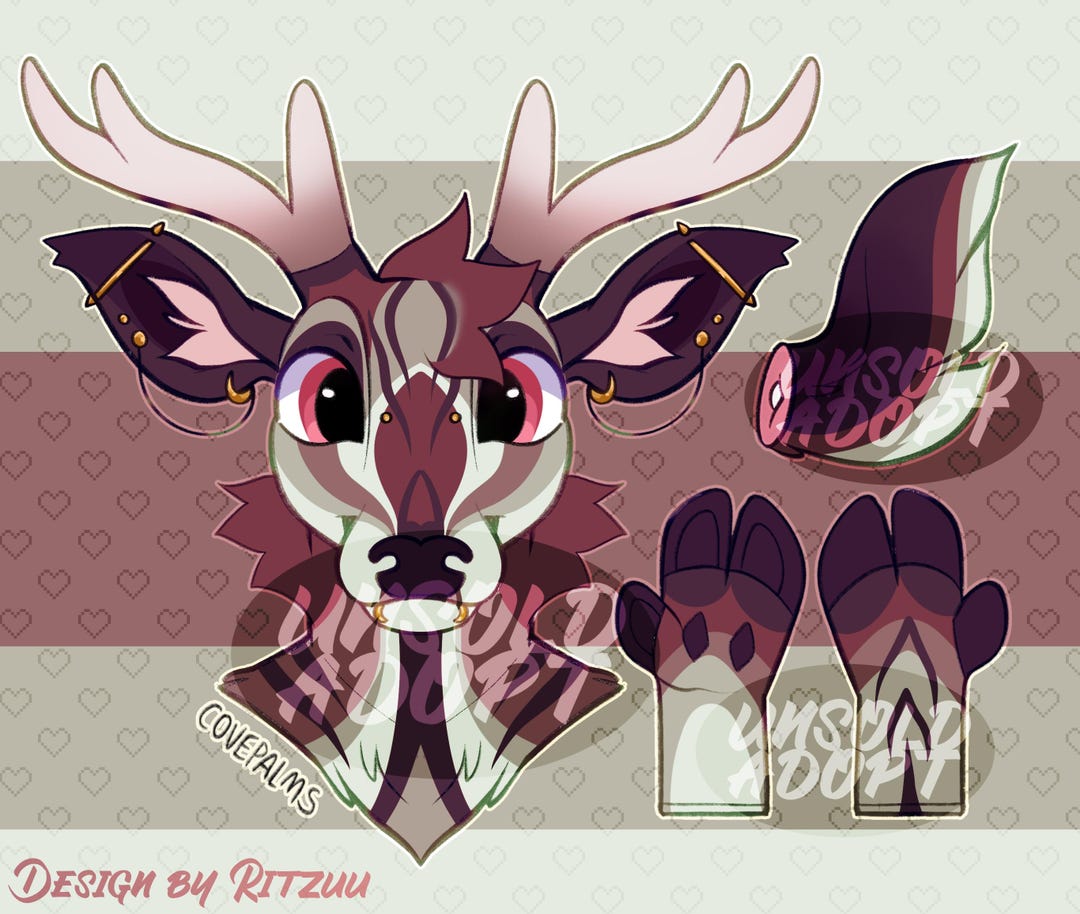 Deer Premade Adopt / Furry/fursona Adoptable - Etsy