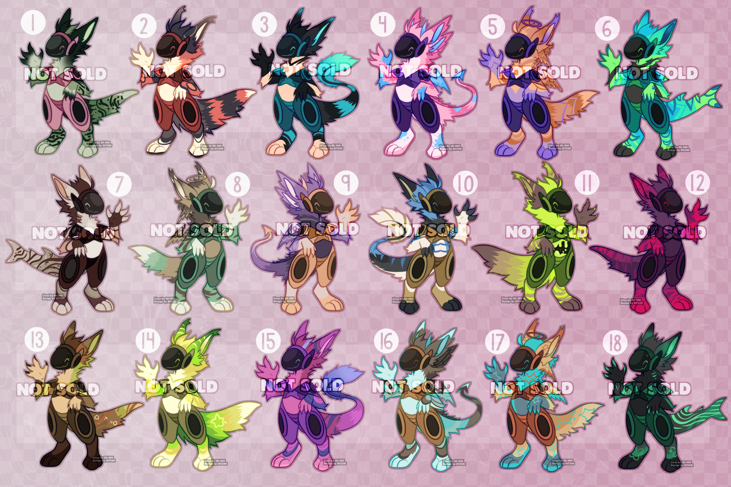 Anthro Protogens Protogen Fursona/furry Adopts - Etsy Australia