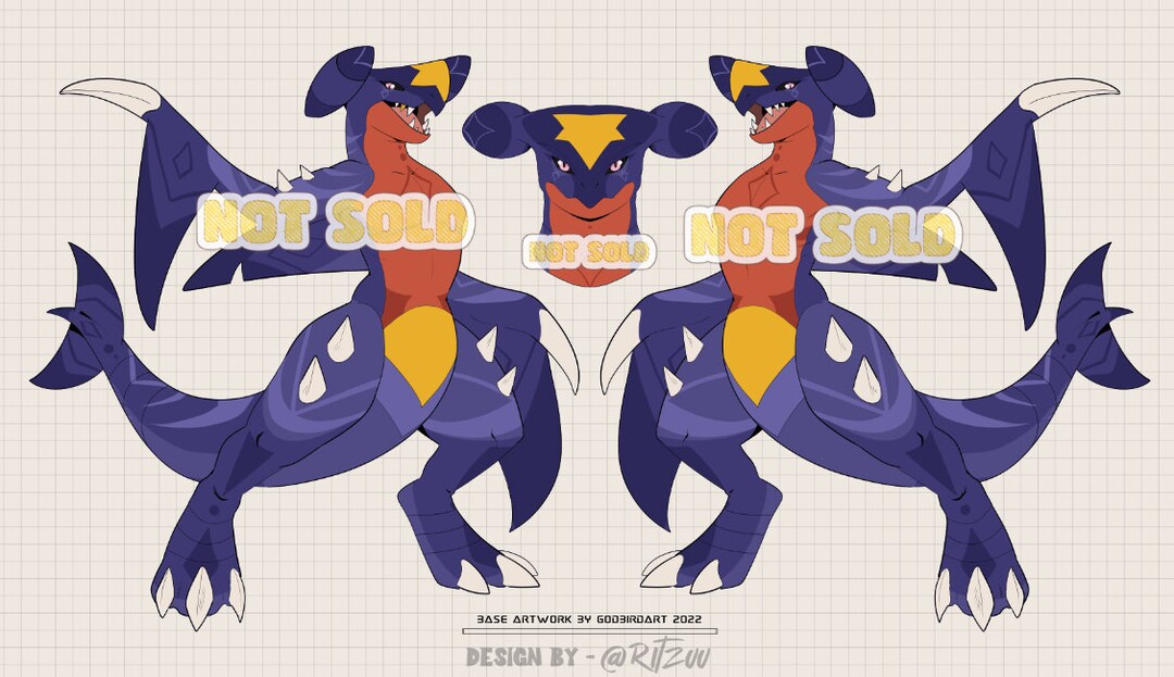 Garchomp Adopt Fursona/furry Adopt - Etsy